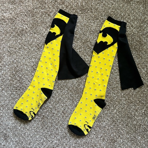 DC Comics | Accessories | Batman Batgirl Kneehigh Socks W Cape ...